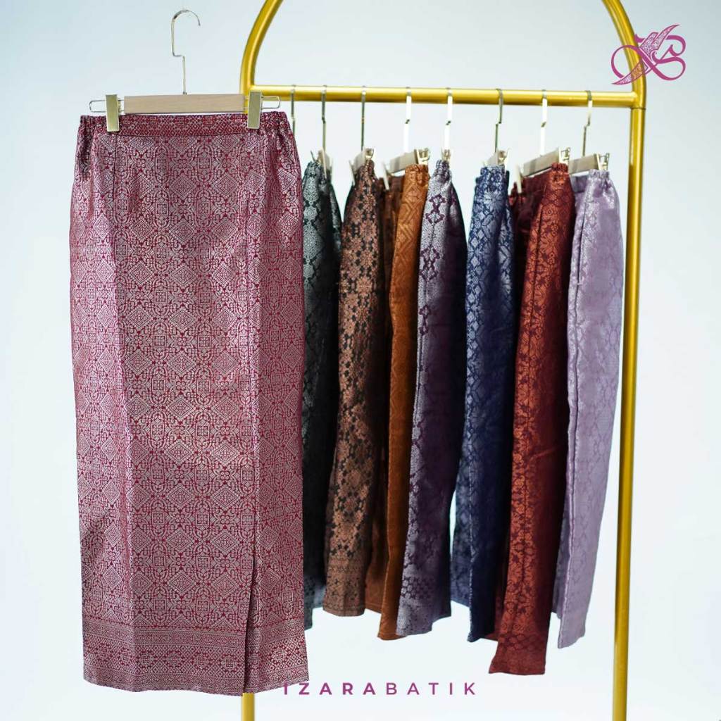 Jual Rok Songket Furing Span - Gaun Kebaya Batik Modern | Shopee Indonesia