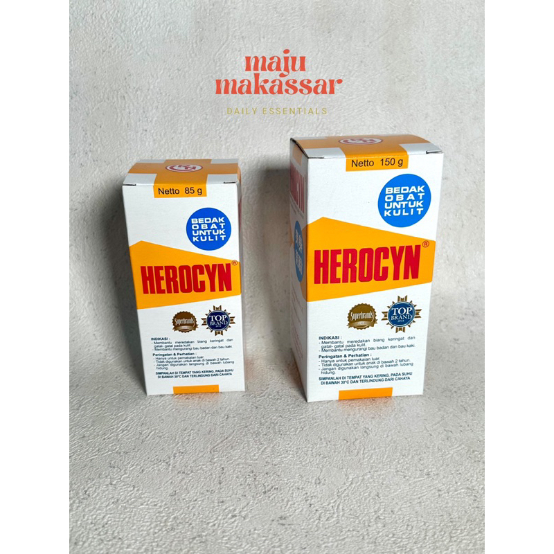 Jual Bedak Herocyn 150 gr & 85 gr / Herocyn Medicated skin powder ...