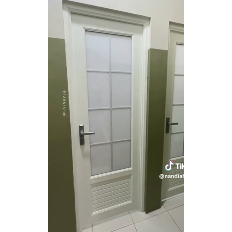 Jual Pintu Kamar Mandi UPVC PVC Tebal Minimalis Kaca Polos Eden Joice ...
