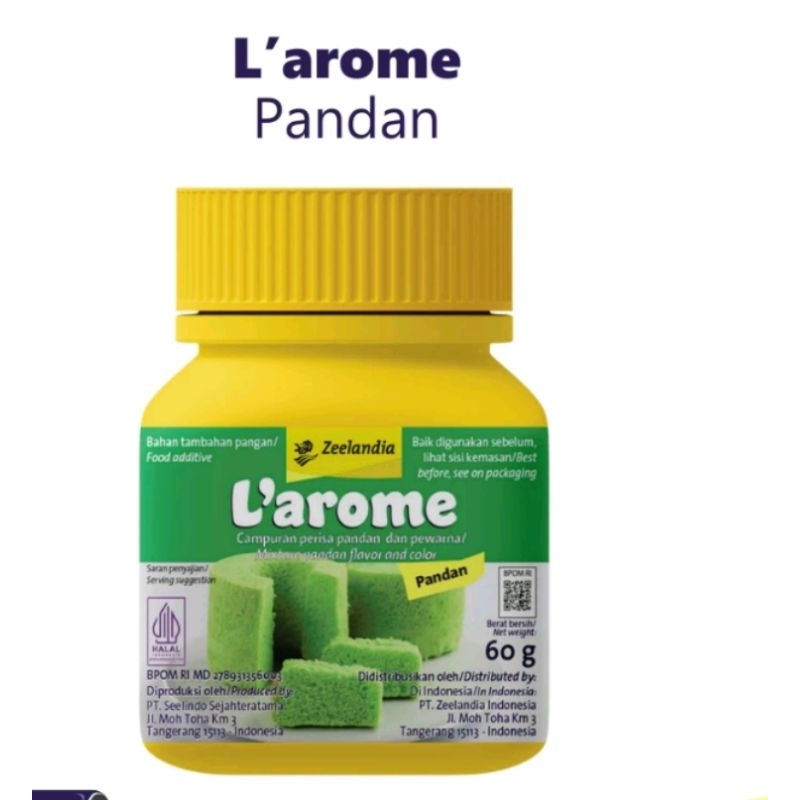 Jual Larome pasta Pandan 60gr , Pewarna dan Perasa Pandan perasa coklat ...