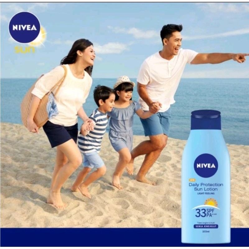 Jual NIVEA DAILY PROTECTION SUN LOTION SPF 33 WITH VIT C 100 ML ...