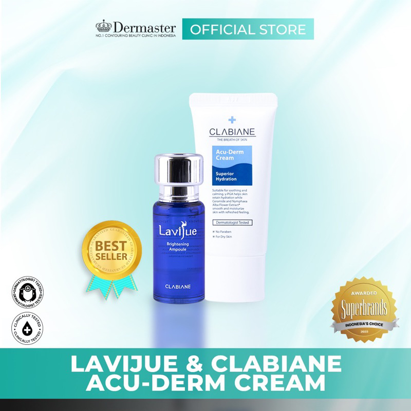 Jual Dermaster Lavijue Serum & Clabiane Acu-Derm Cream | Shopee Indonesia