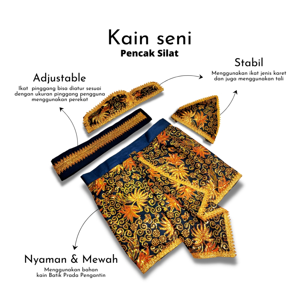 Jual Kain seni pencak silat batik/Kain sembong/Kain festival colosal ...