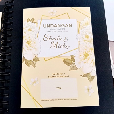 Jual Cetak undangan blangko, bisa di kasih foto, undangan blangko erba ...