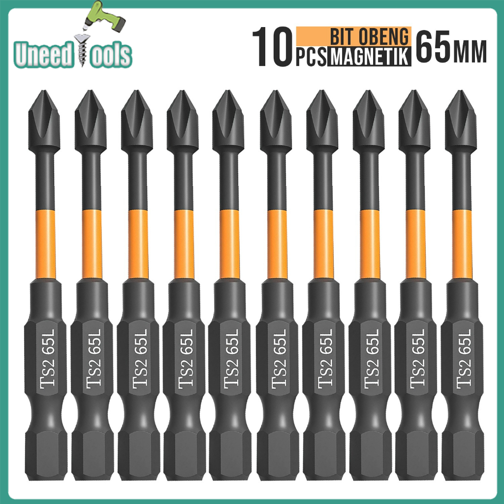 Jual UneedTools 10pcs Mata bor Obeng Magnetik Set kepala mata obeng set ...