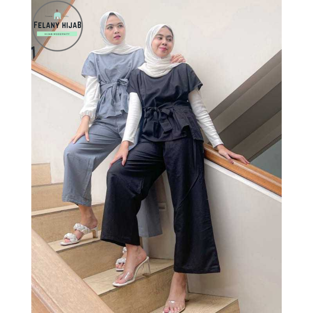 Jual AZURA ONE SET VEST + PANTS KOREAN STYLE SETELAN WANITA TERBARU ...