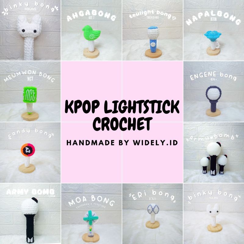 Jual AMIGURUMI / BONEKA RAJUT MINI KPOP IDOL LIGHTSTICK CROCHET ...