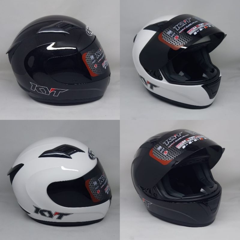 Jual Helm KYT R-10 Full Face KYT Solid Original | Shopee Indonesia