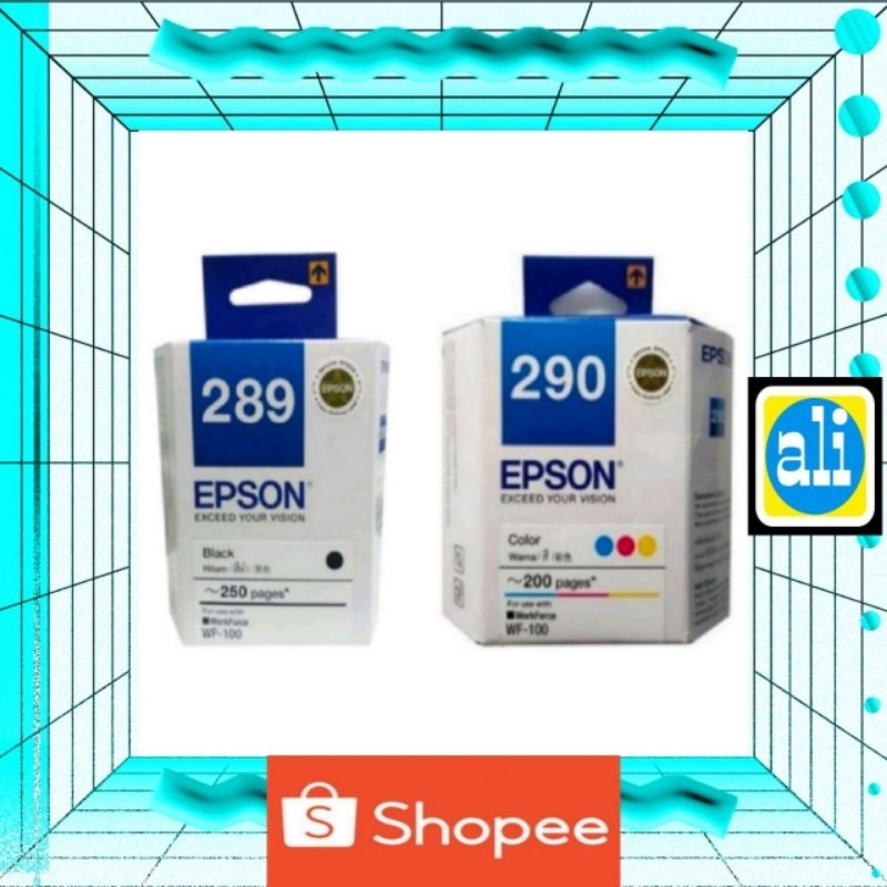 Jual Tinta catridge epson 289 black & 290 Color original For : tipe ...
