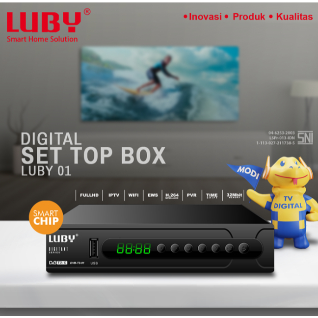 Jual STB Luby 01 02 03 Set Top Box Matrix Apple Merah Kuning New Burger ...