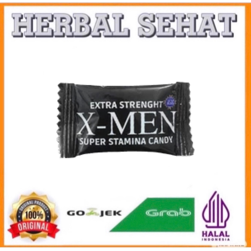 Jual X men Candy isi 4 sachet Permen pria Tahan Lama Stamina | Shopee ...