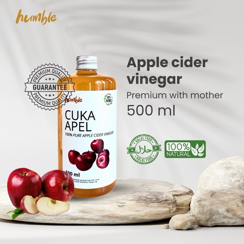 Jual Cuka Apel 500 ml | Apple Cider with the mother premium original ...