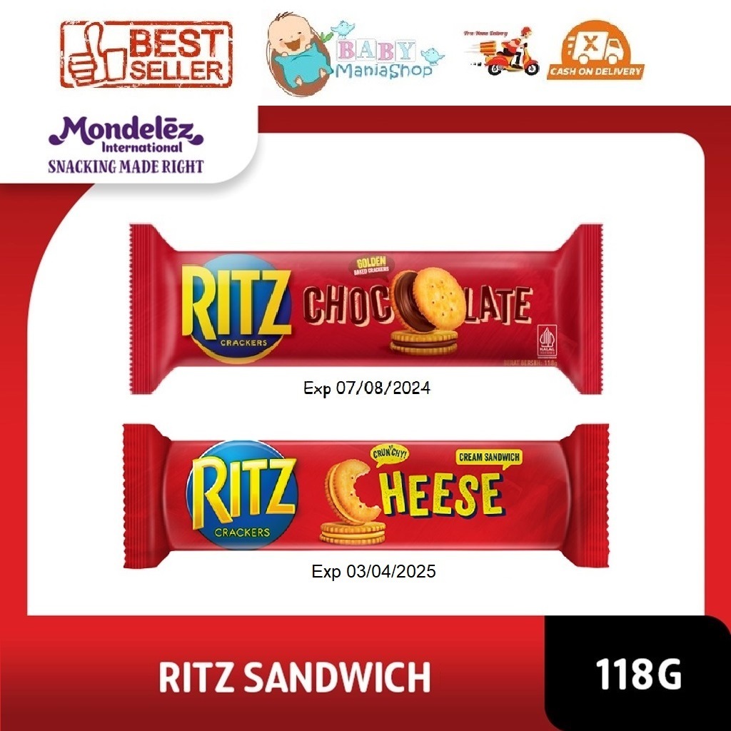 Jual Ritz Crackers Cheese Biskuit Ritz Chocolate 118gr | Shopee Indonesia