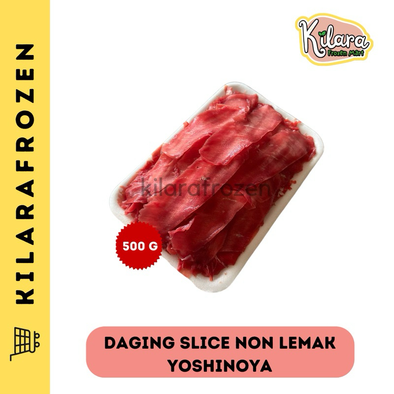 Jual DAGING SLICE SIRLOIN TANPA LEMAK YOSHINOYA 500g - KILARA FROZEN ...