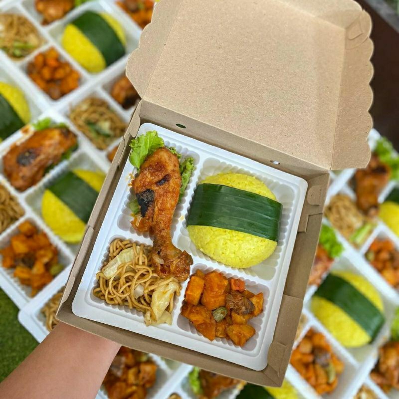 Jual PROMO ! Catering Paket Nasi Box Ayam Goreng - Nasi Kotak Ayam Bakar | Shopee Indonesia