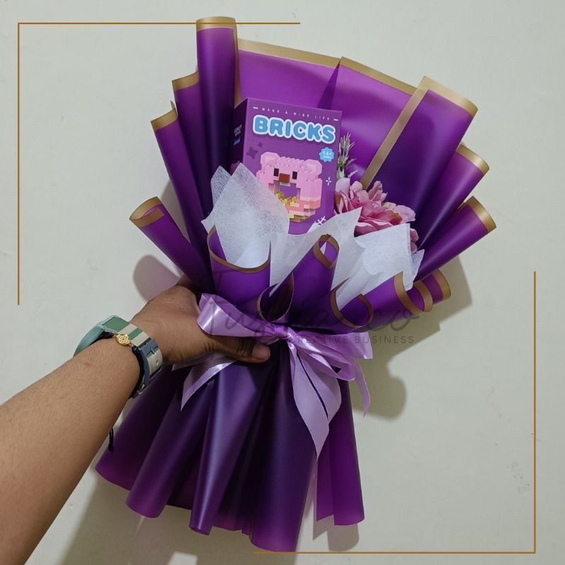 Jual Buket Bricks - Buket Wisuda - Buket Ulang Tahun | Shopee Indonesia