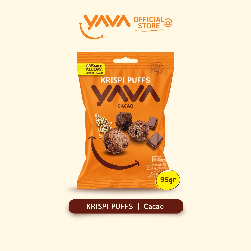 Jual YAVA Krispi Puffs Cacao 35g | Shopee Indonesia