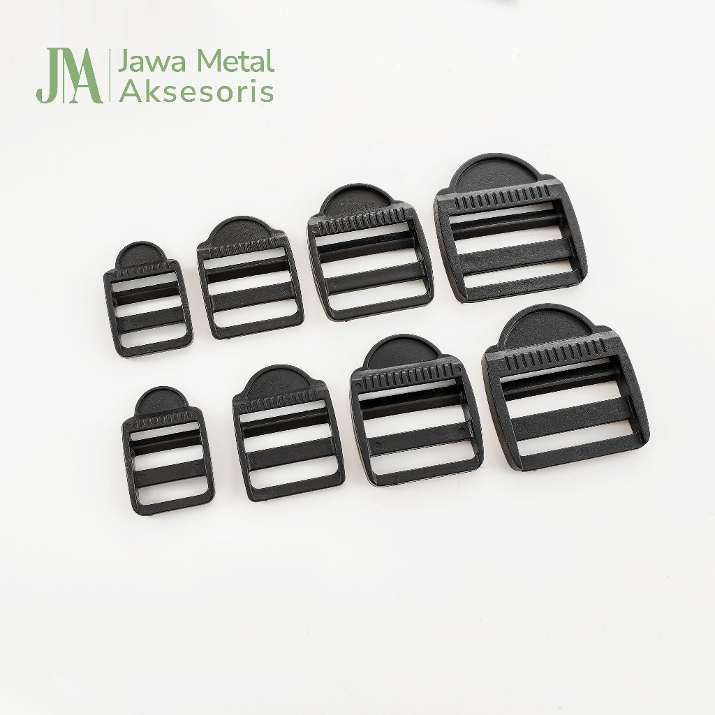 Jual Jawa Plastic Buckle Webbing Ring Jalan Tas Plastik Hitam 20mm 25mm ...