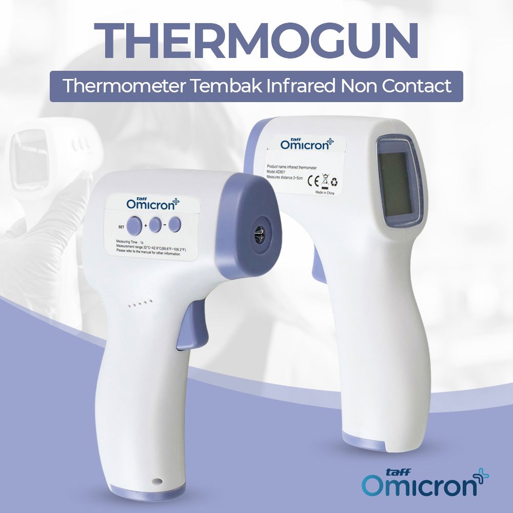 Jual TaffOmicron AD801 IR Thermogun Thermometer Tembak Infrared Non ...