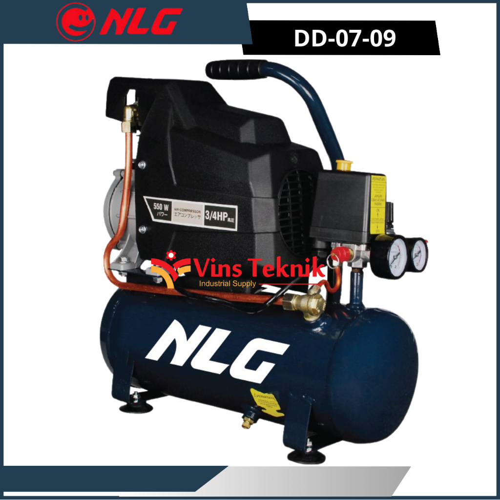 Jual Mesin Kompresor Air Compressor 3/4HP 9L DD0709 NLG DD 0709 ...