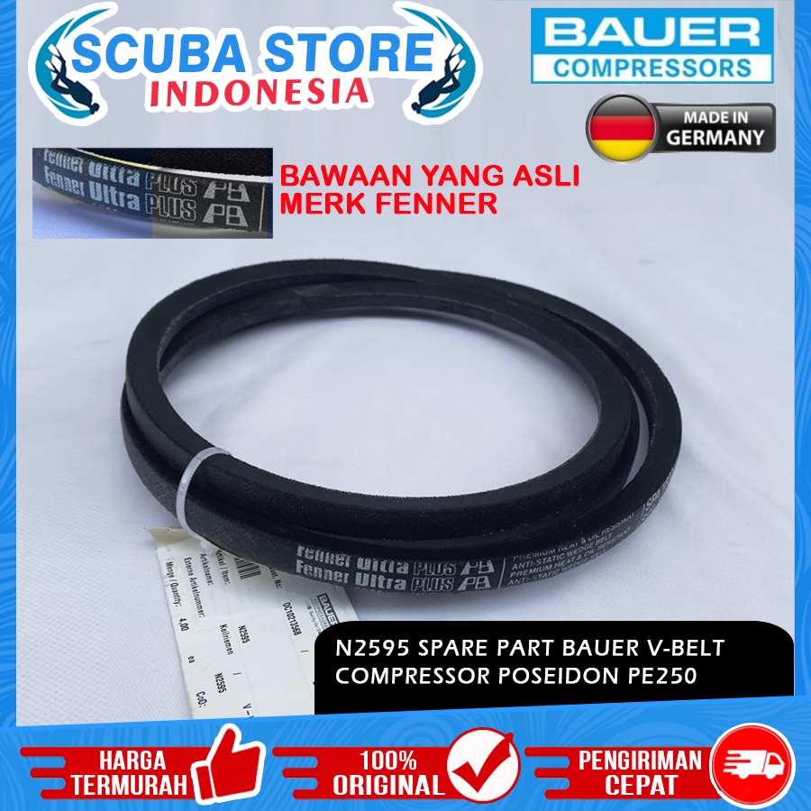 Jual N2595 Spare Part Compressor Bauer V-Belt Fenner SPA 1832 Poseidon ...