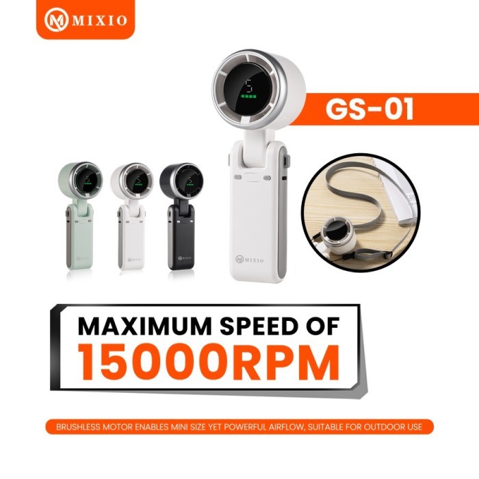 Jual MIXIO GS-01 Kipas Angin Turbo Strong Portable Handheld ...