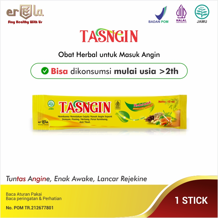 Jual TASNGIN 1 Stik / Sirup Herbal untuk redakan Masuk Angin | Shopee ...