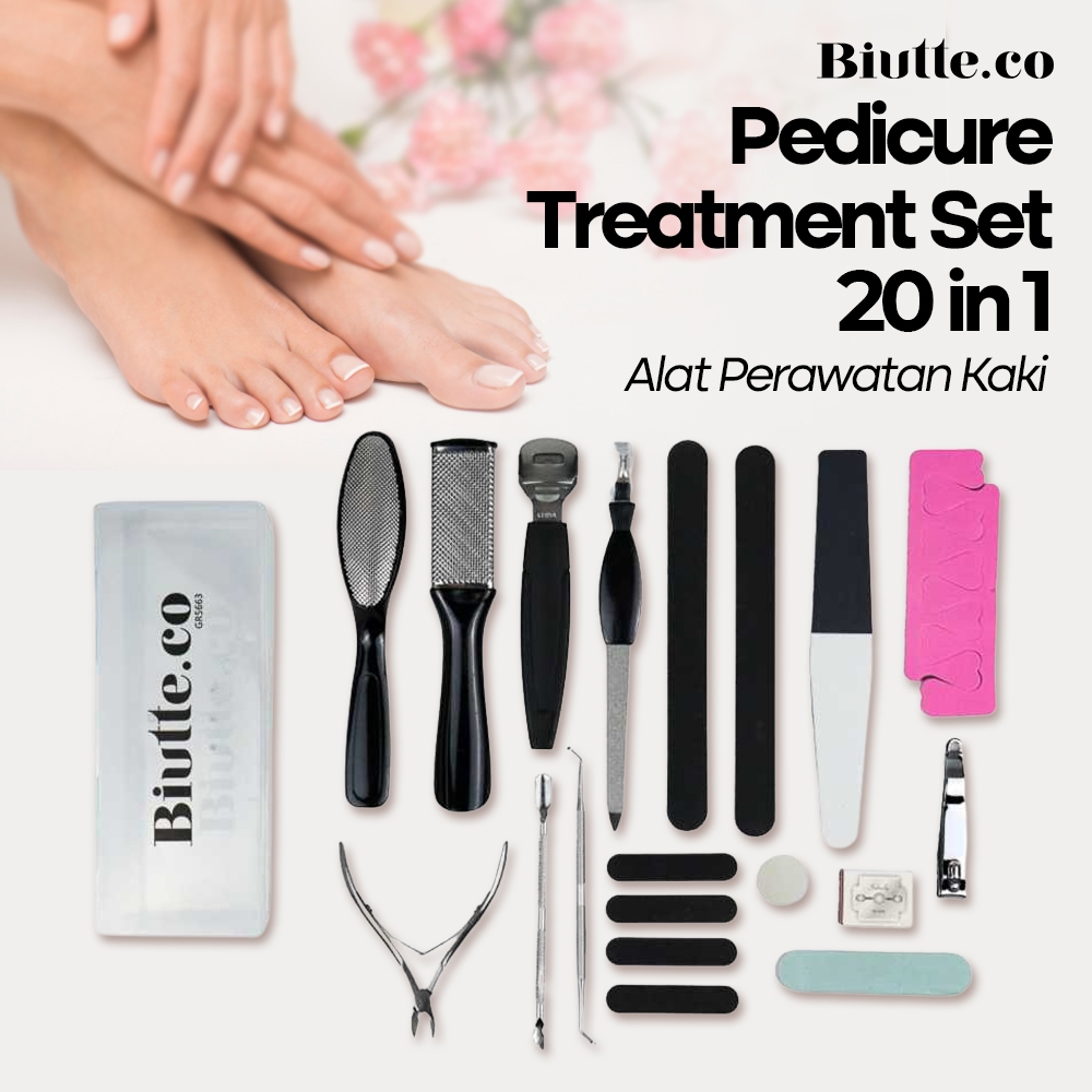 Jual Alat Set Pedicure Manicure Perawatan Kaki Treatment Set 20 in 1 ...