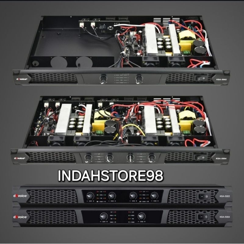 Jual Profesional Power Amplifier Class D dBvoice KSA 5002 Original Power 2 Channel dB Voice KSA ...