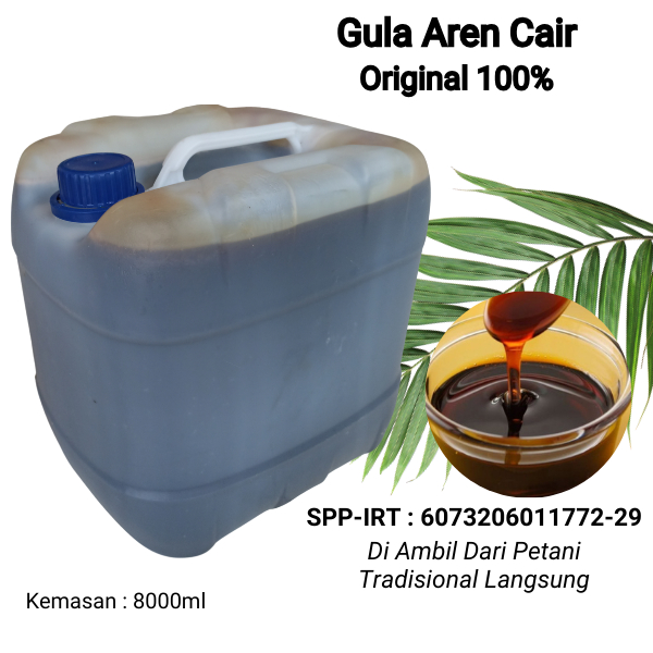 Jual Gula Aren Cair Murni 8 Liter Premium Kental Gula Aren Murni Tanpa ...