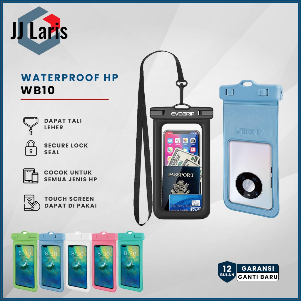 Jual Waterproof phone case bag hp WB10 kantong pelindung hp anti air ...