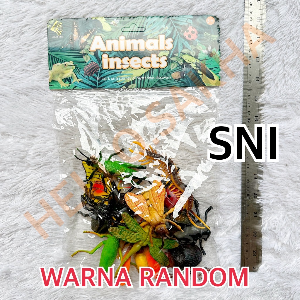 Jual MAINAN NO. 714K-16 ANIMAL INSECTS SERANGGA BAHAN KARET MIRIP ASLI ...