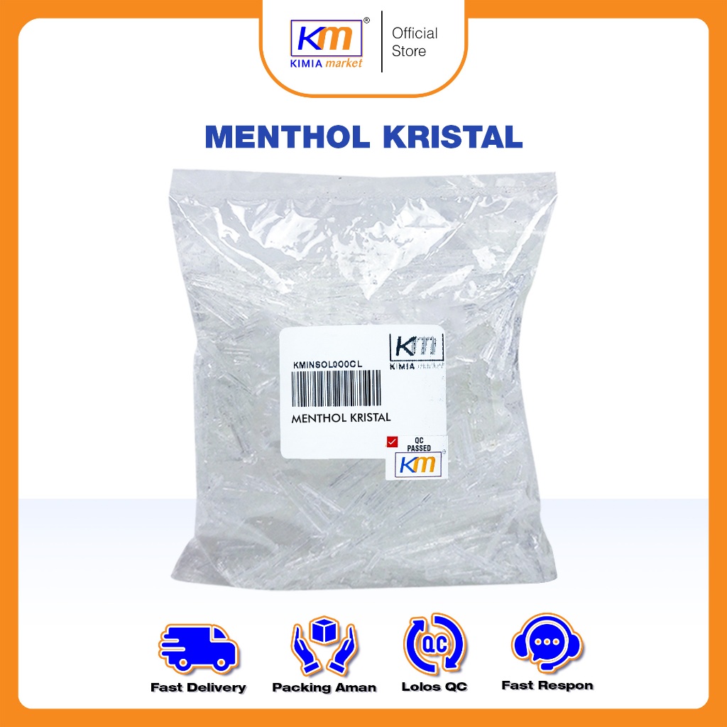 Jual Menthol kristal 100gr / Bibit Menthol / Cooling Agent ukuran 100gr ...