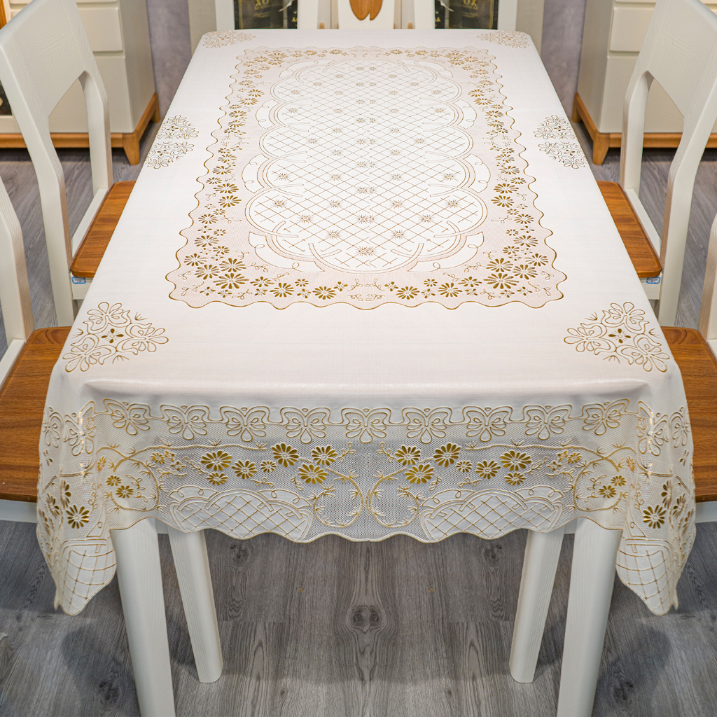 Jual Taplak Meja Anti Air Dan Minyak Alas Meja Makan MOTIF Table Cloth ...