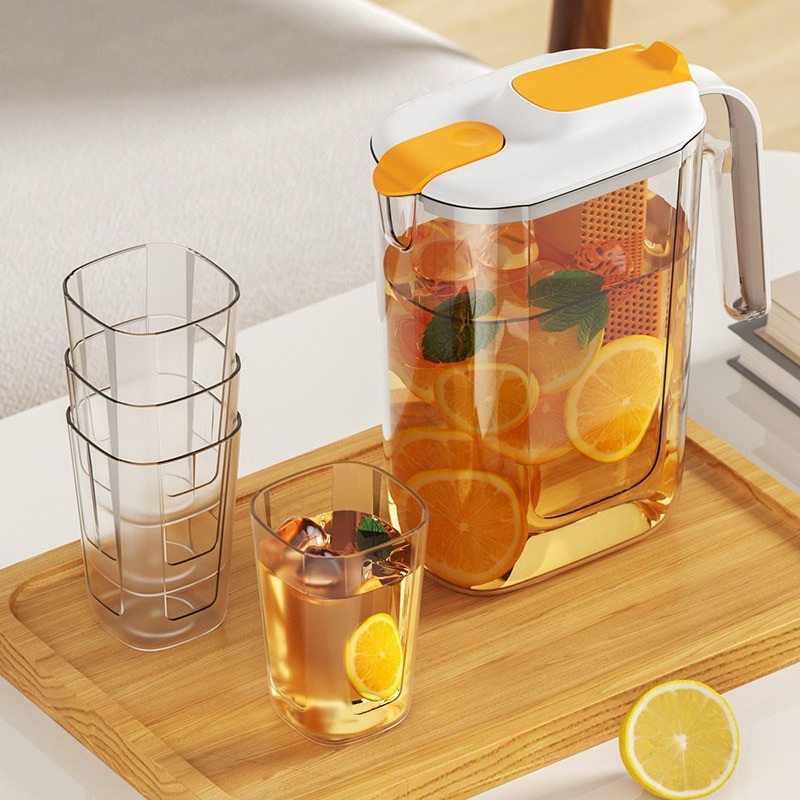 Jual Water Jug Infuser Tempat Air Minum Teko Gelas Set Plastik Tahan ...