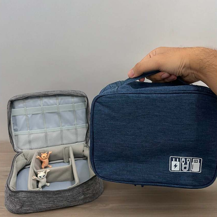 Jual TRAVEL POUCH ORGANIZER CABLE GADGET BAG TAS KABEL CHARGER USB/TAS ...