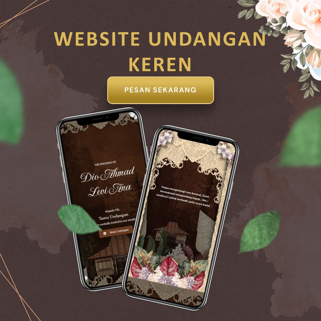 Jual Undangan Digital Website Pernikahan custom | Undangan Digital Web ...
