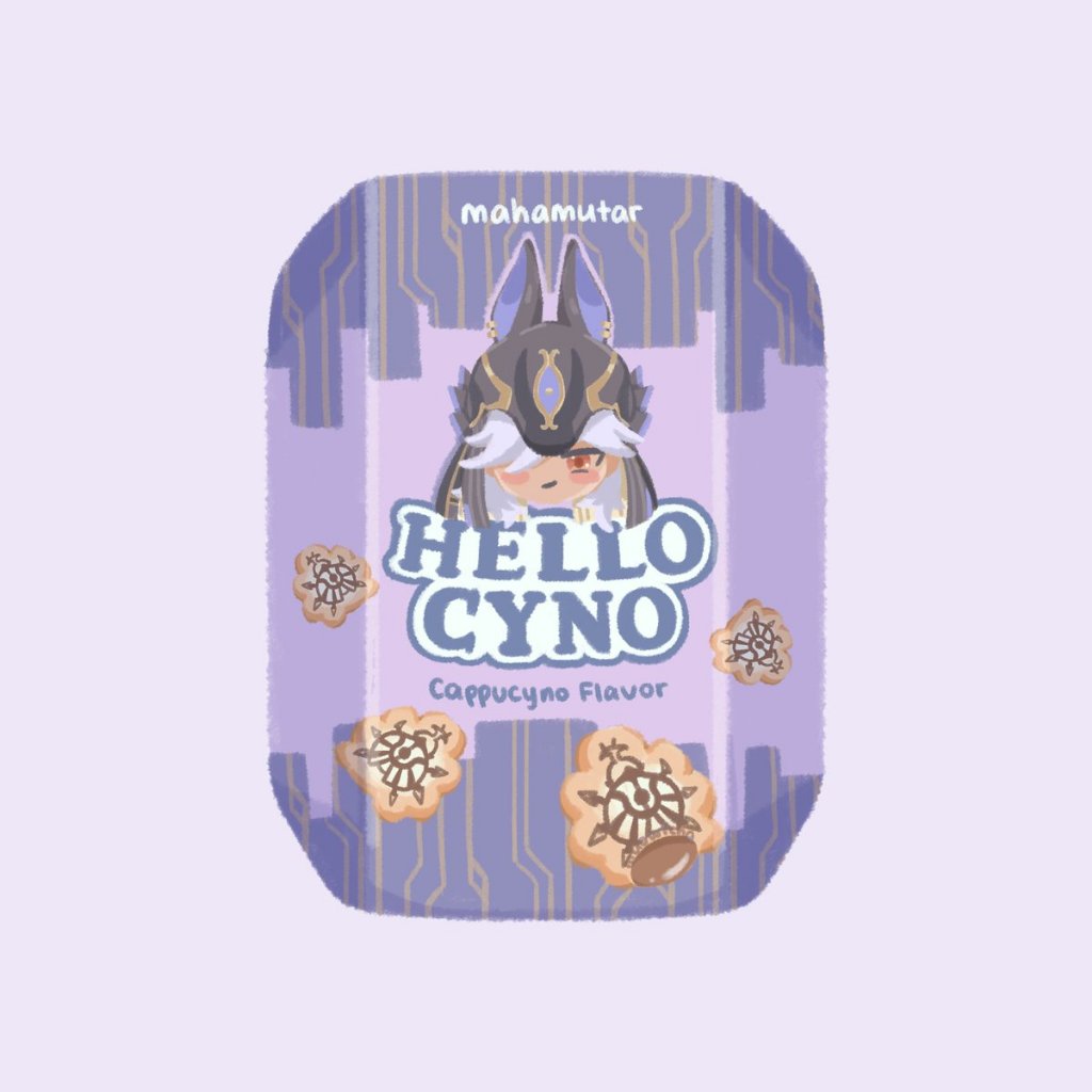 Jual Genshin Impact Cyno Glitter Sticker Hello Cyno by maowtcha ...