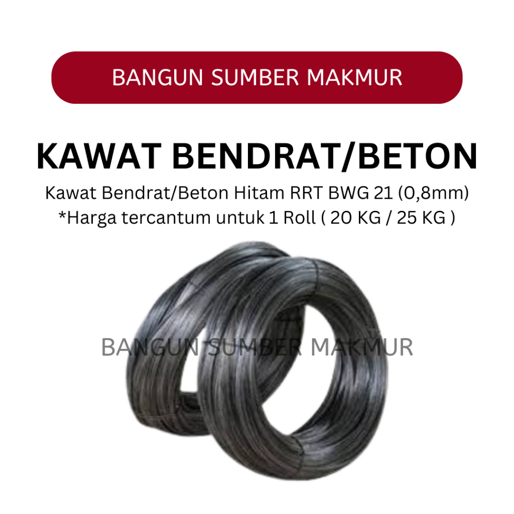 Jual Kawat Bendrat/Kawat Bendrat Hitam/Kawat Ikat/Kawat BWG 21/RRT/20KG ...