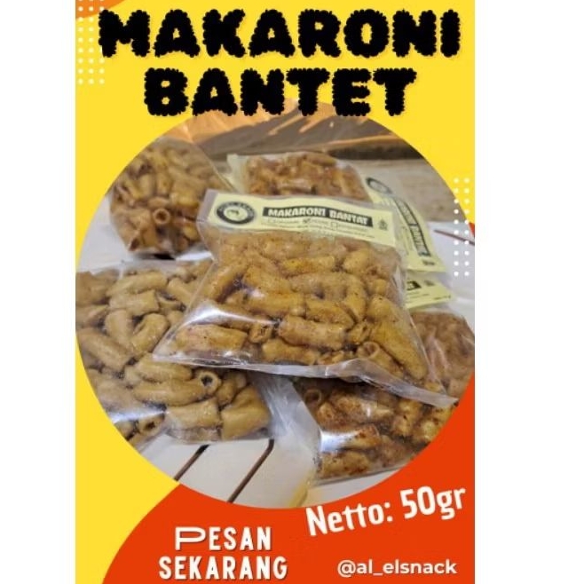Jual Makaroni Bantet Kemasan 50gr | Shopee Indonesia
