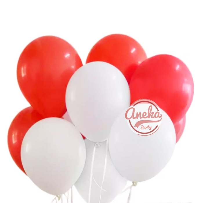 Jual Balon Merah Putih Hut RI Latex / Balon Merah Putih Dirgahayu RI ...