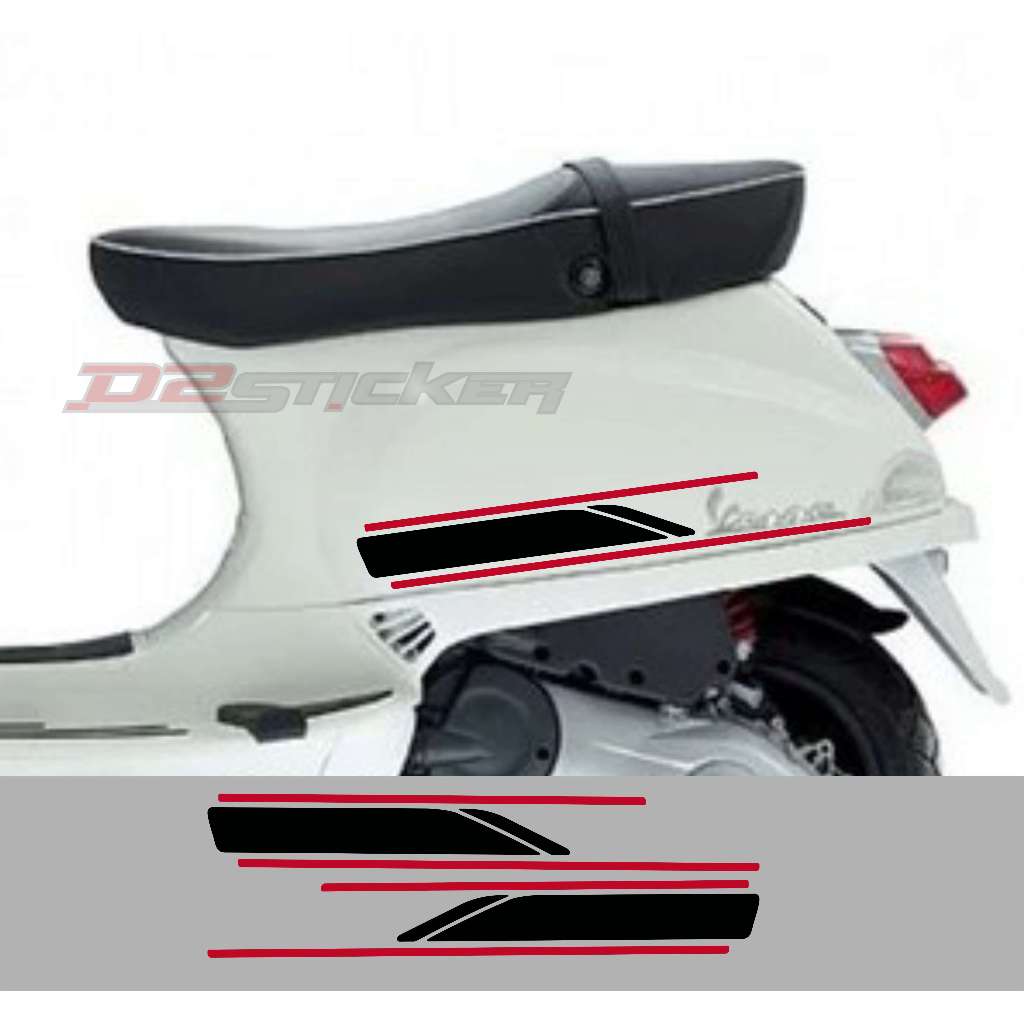 Jual Stiker Sticker Striping Vespa Lx Listrik S 125 I get | Shopee ...
