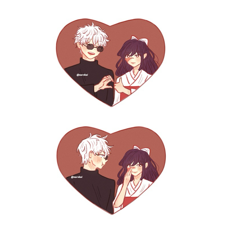 Jual Gojo Satoru x Iori Utahime Photobooth Stickers & Bookmark (Jujutsu ...