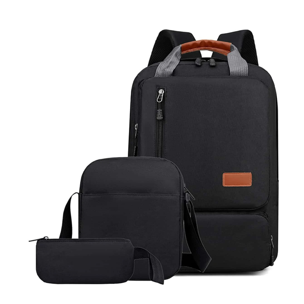 Jual Jual Tas Berkualitas 3 in 1 Tas Ransel Laptop Sling Bag Pouch ...