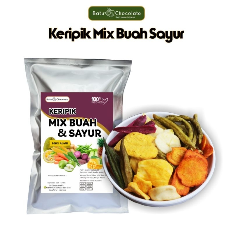 Jual Batu Chocolate - Keripik Buah Dan Sayur Mix - Isi 200 gram - Oleh ...