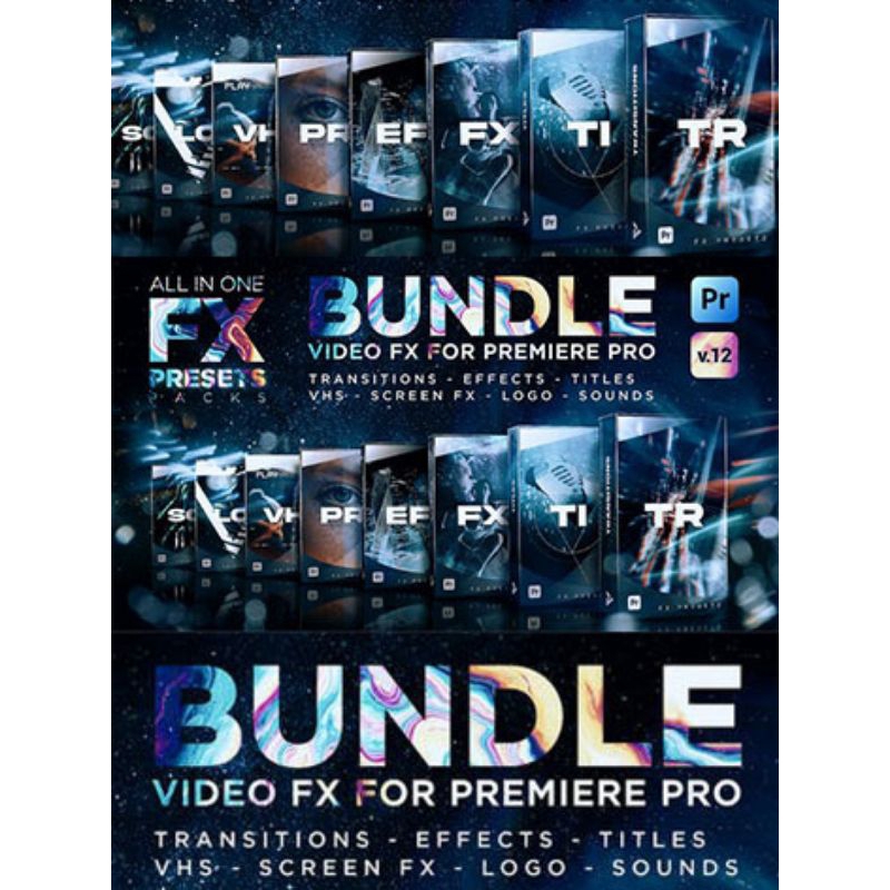 Jual Presets Pack for Premiere Pro CC: Effects, Transitions, Titles ...