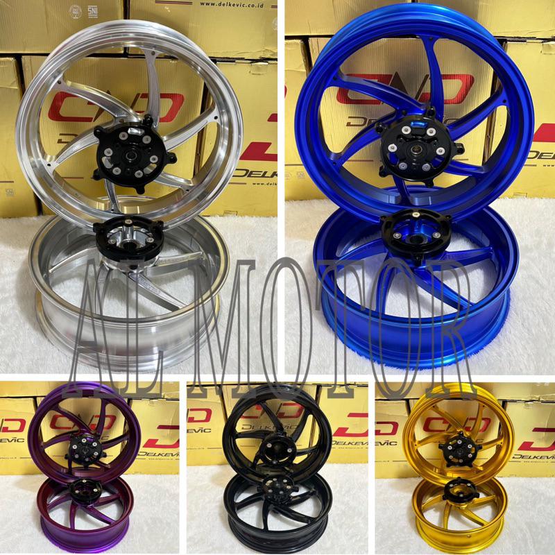 Jual VELG RACING DELKEVIC XMAX 250CC / XMAX 30cc VELG SET XMAX VELG ...