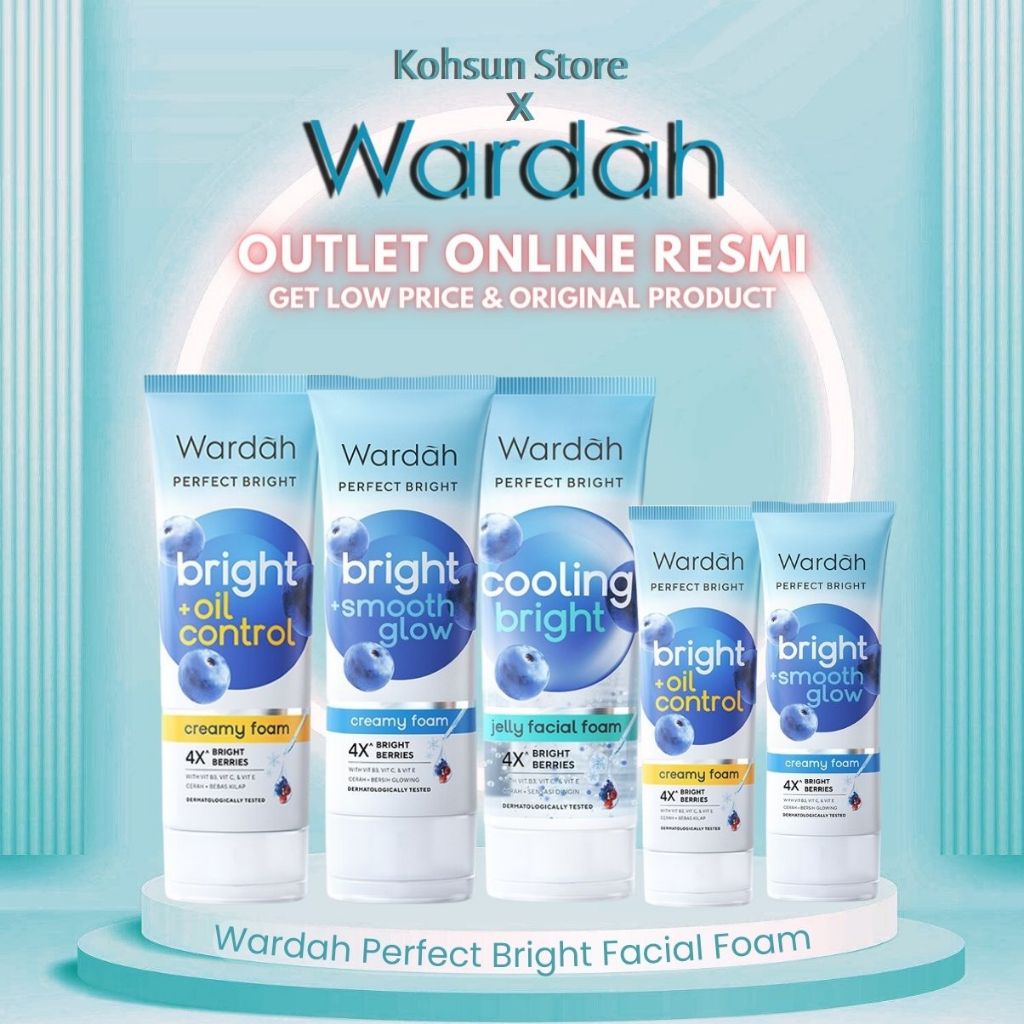 Jual Wardah Perfect Bright Facial Foam Face Wash Sabun Cuci Muka 50 ...