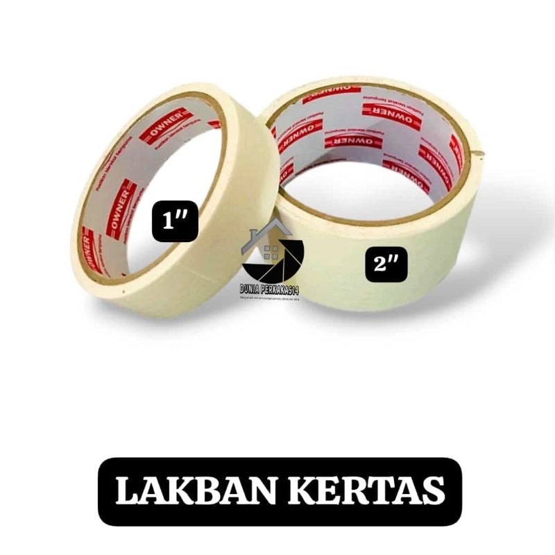 Jual LAKBAN KERTAS / MASKING TAPE / ISOLASI KERTAS | Shopee Indonesia