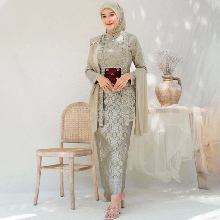 Jual KODE E97X Setelan Kebaya Batik Mewah Model Terbaru Kebaya ...